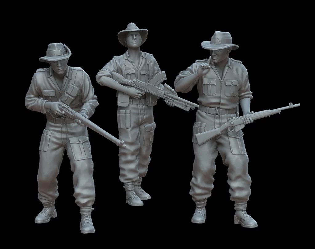Figurki Pacific War Australian Soldiers - White Stork Miniatures